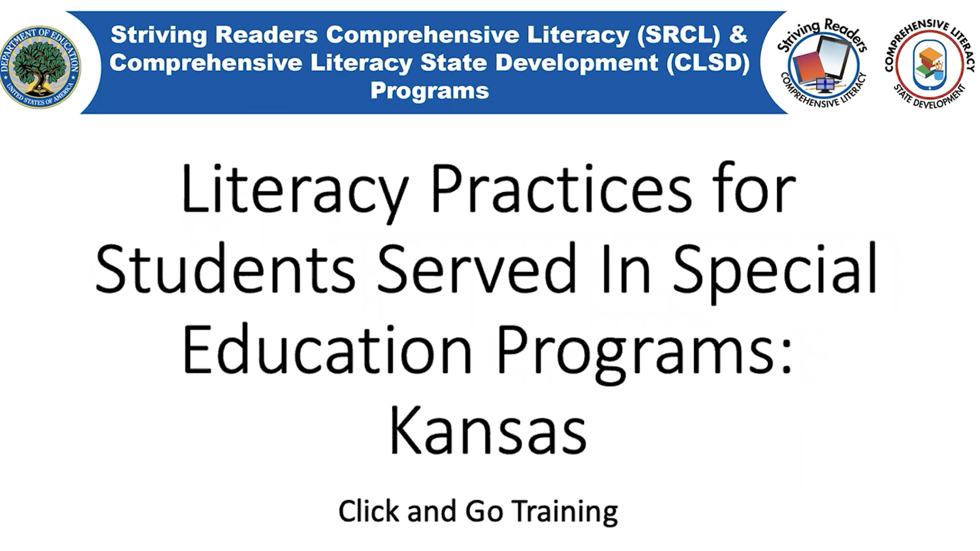 CLSD - PLM: Supporting Literacy for Students With Disabilities